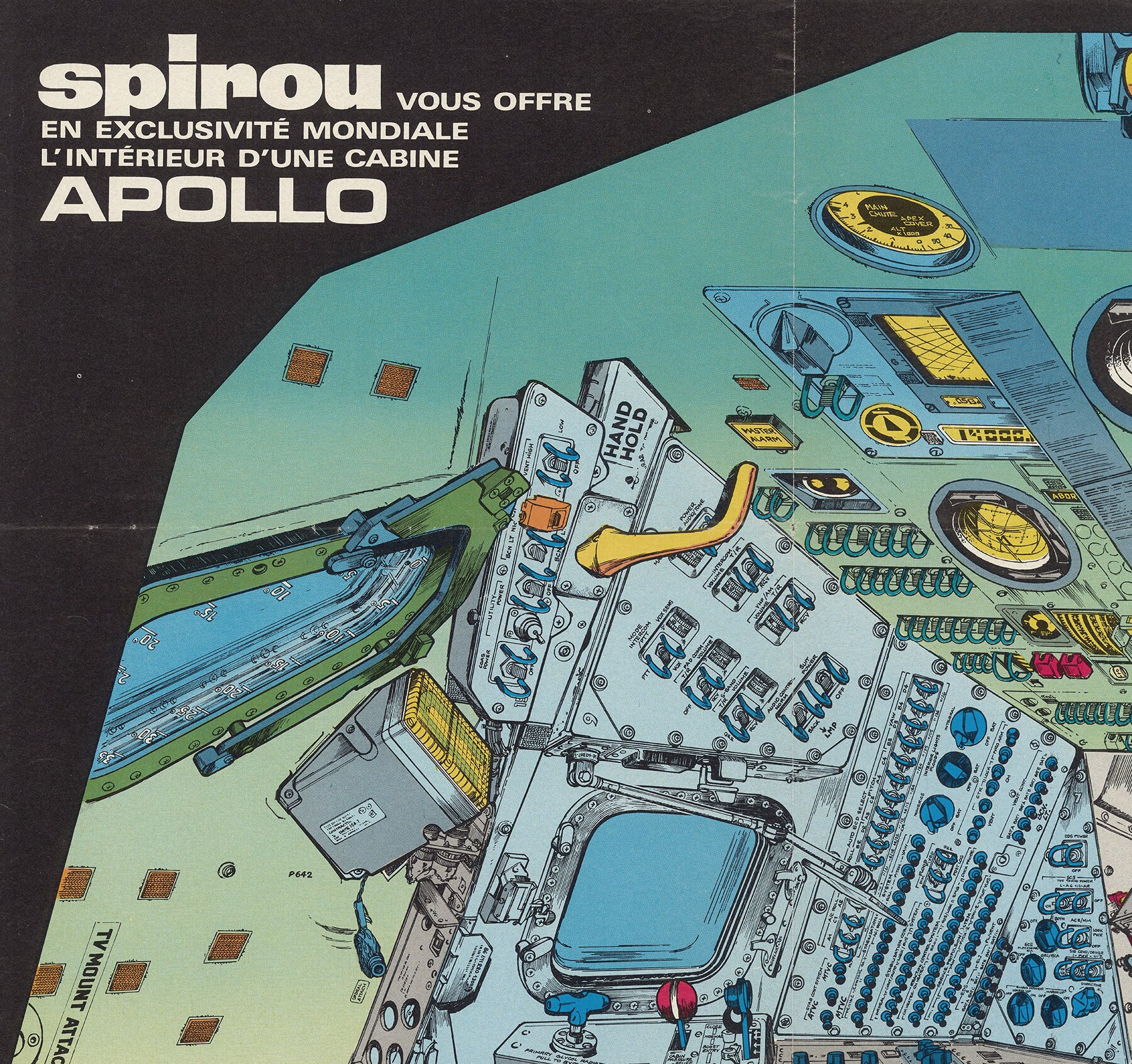 Vintage the Interior of an Apollo Cabin Poster. Vintage Moon | Etsy