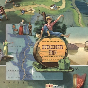 The Adventures of Huckleberry Finn by Mark Twain : Mississippi River ...