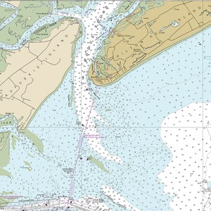 Nautical Charts of Savannah River and Wassaw Sound. 11512. South ...
