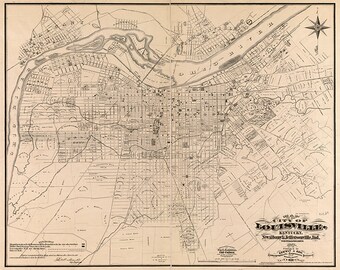 1879 Map of Barren County Kentucky Glasgow - Etsy