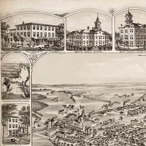 Map of Dover, Kent County, Delaware. 1885. Restoration Hardware Home ...
