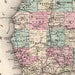 Map of the States of Michigan. 1873. Vintage Restoration Hardware Home ...