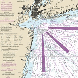 Nautical Charts of Approaches to New York, Nantucket Shoals to Five ...