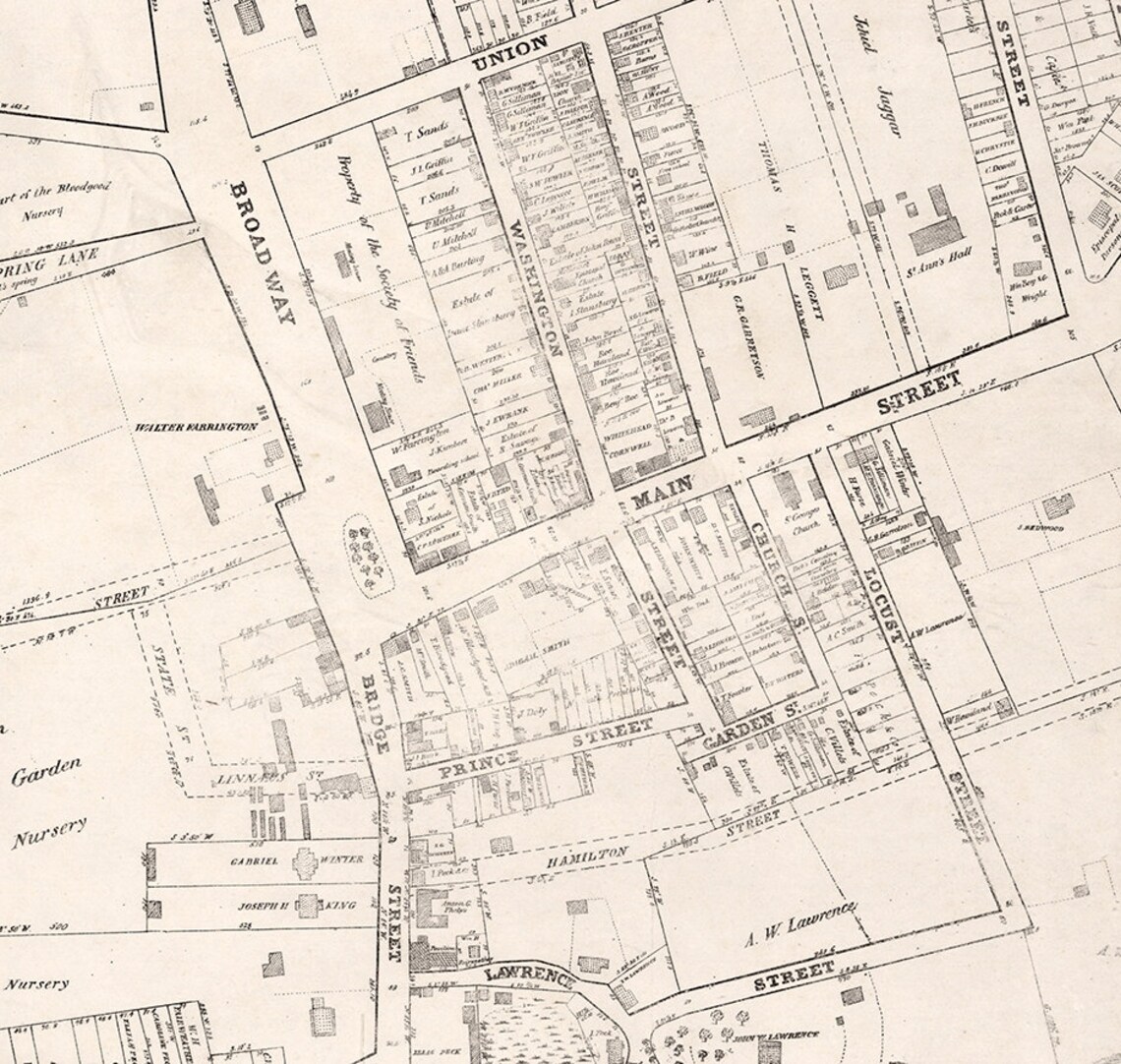 Map of Flushing Queens Borough Long Island New York NY - Etsy