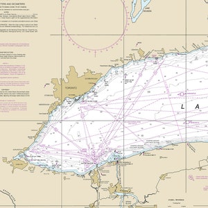 Nautical Charts of Lake Ontario. Lake Erie. Great Lakes. Lake Simcoe ...