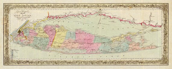 Mapa De Long Island Y Staten Island