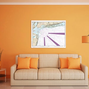 NOAA Nautical Charts of Approaches to New York. Fire Island Light to ...