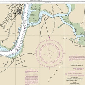 NOAA Nautical Charts of Raritan Bay and Southern Part of Arthur Kill ...