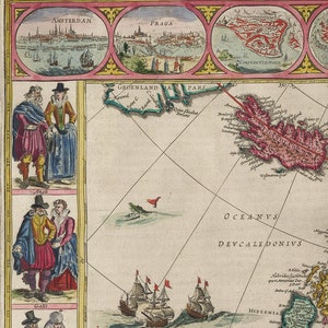 Map of Europe, 1665. Restoration Hardware Home Deco Style Old Wall ...