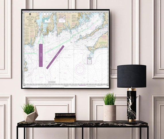 Nautical Charts Martha's Vineyard to Block Island 13218. | Etsy