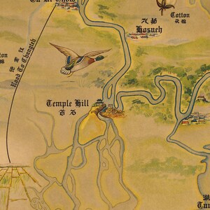 Pictorial Map of the Yangtze River Valley, 1930 Restoration Hardware ...