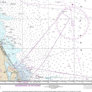 NOAA Nautical Charts of Charleston Light to Cape Canaveral. East Coast ...