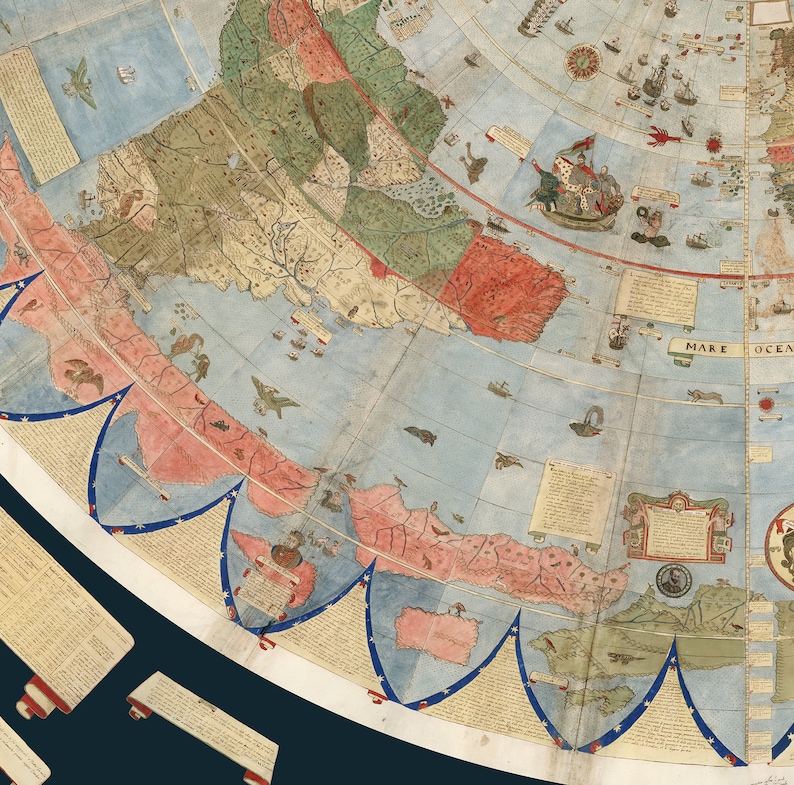 Flat earth map 1587 - burgerpol