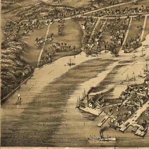 Map of Essex, Centerbrook & Ivoryton, Middlesex County, Connecticut CT ...