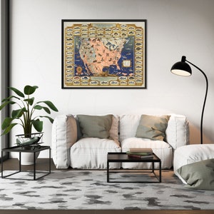 Game Fish Cyclopedia Map of the United States and Neighboring - Etsy