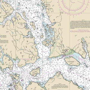 NOAA Nautical Charts of Stephens Passage to Cross Sound, Including Lynn ...