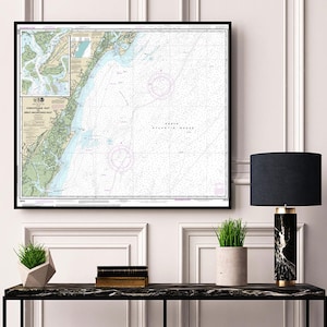 NOAA Nautical Charts of Chincoteague Inlet to Great Machipongo Inlet ...