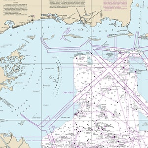 NOAA Nautical Charts Cape St. George to Mississippi Passes 11360 Gulf ...