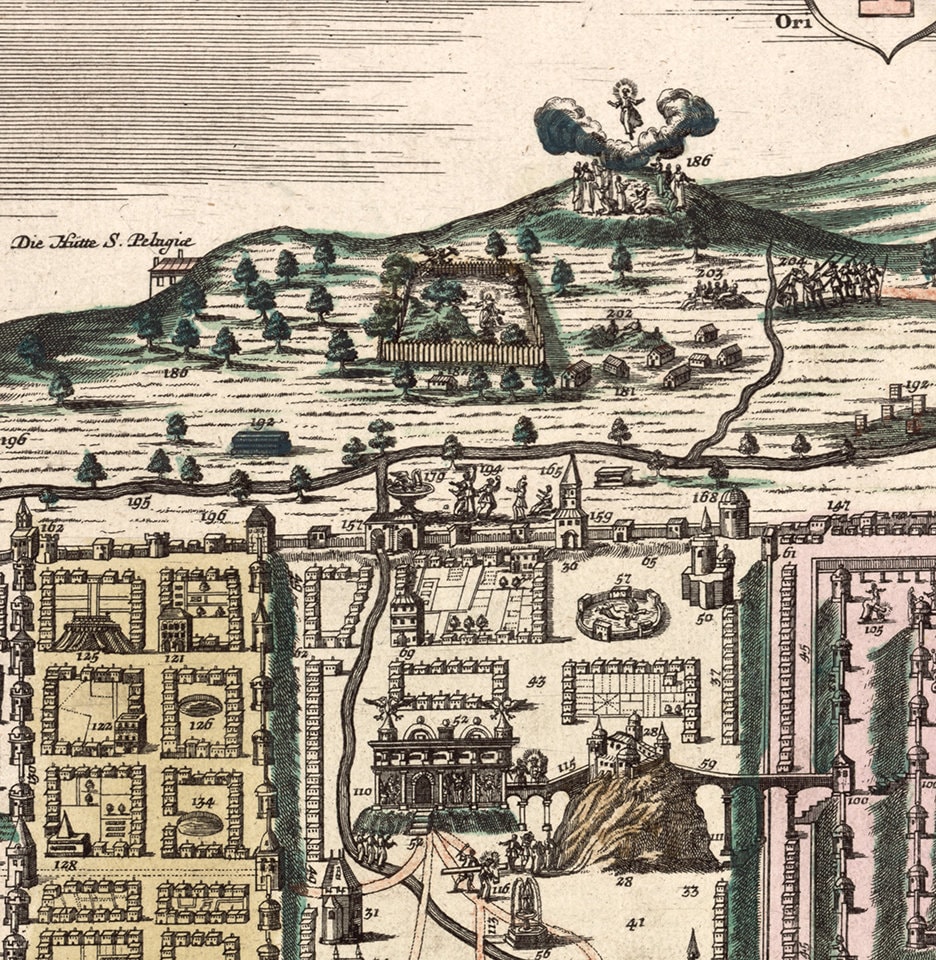 Map of Jerusalem the Ancient City Shows Jerusalem During the | Etsy