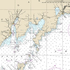 Nautical Chart of North End of Lake Michigan Including Green Bay 14902 ...