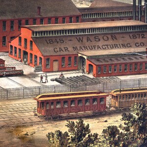 Wason Railroad Car Manufacturing Company at Massachusetts, With ...