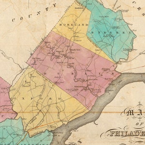 Map of Philadelphia County Constructed by Virtue of an Act of the ...