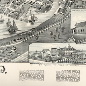 Map of Wickford, Town of North Kingstown, Rhode Island. in 1888 ...