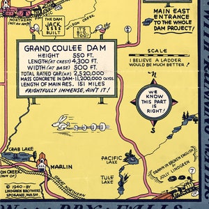 Grand Coulee Dam, Sun Lakes State Park, Washington WA. Lindgren ...