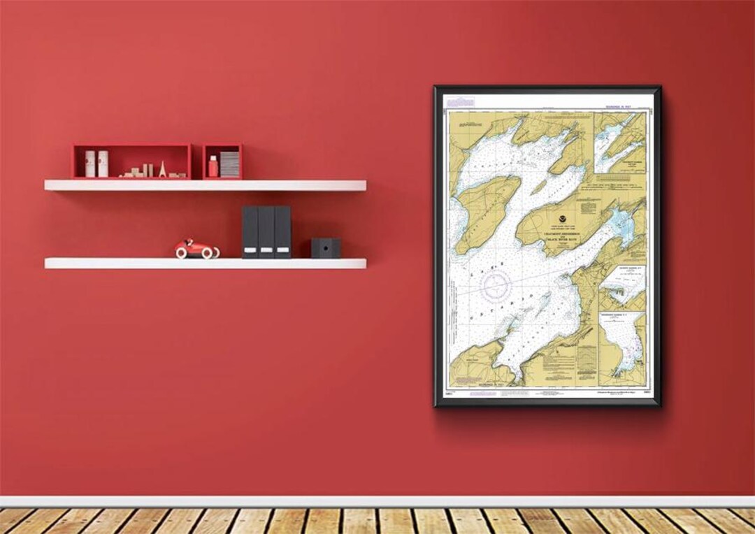 Chaumont, Henderson & Black River Bay Map – Lake Ontario New York ...