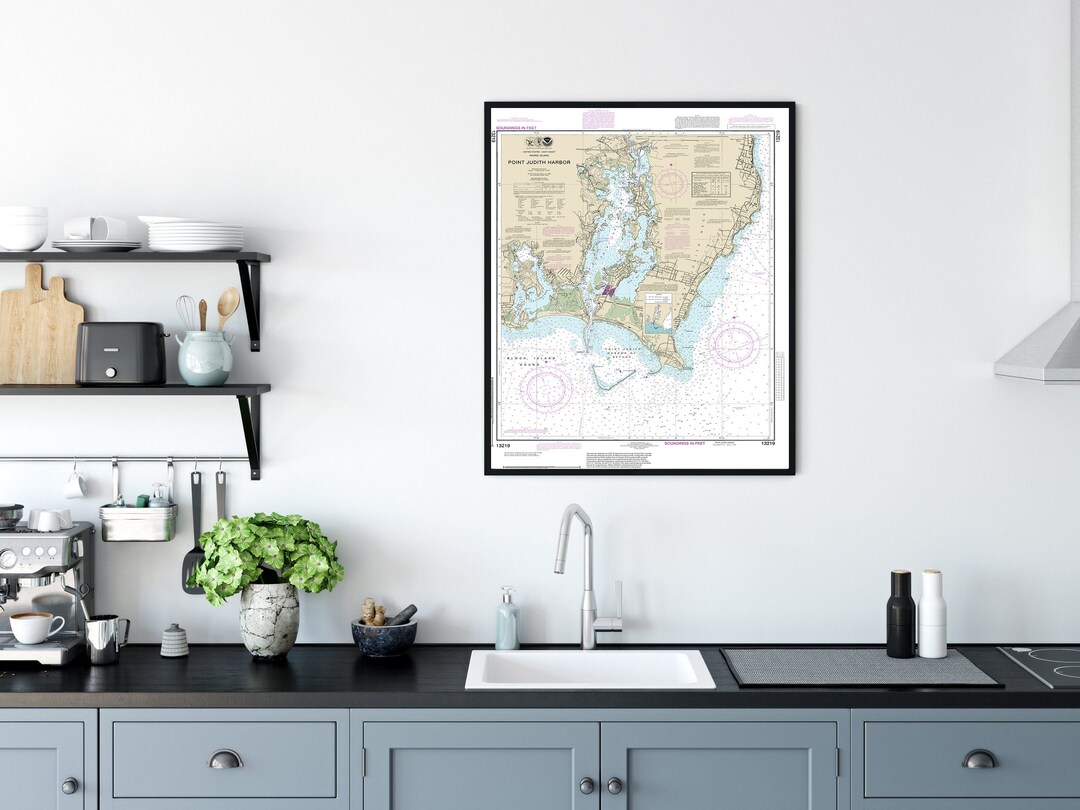 Nautical Charts of Point Judith Harbor 13219 Rhode Island Narragansett ...