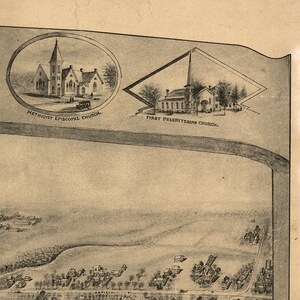 Map of Thompsonville (now Enfield), Hartford County, Connecticut CT ...