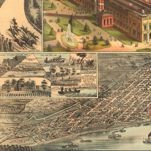 Louisville, River Front and Southern Exposition, 1883 Includes Illus ...