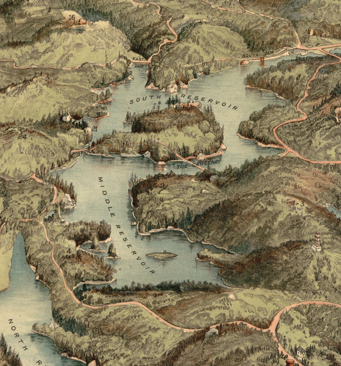 Middlesex Fells Massachusetts MA. 1903. Vintage - Etsy