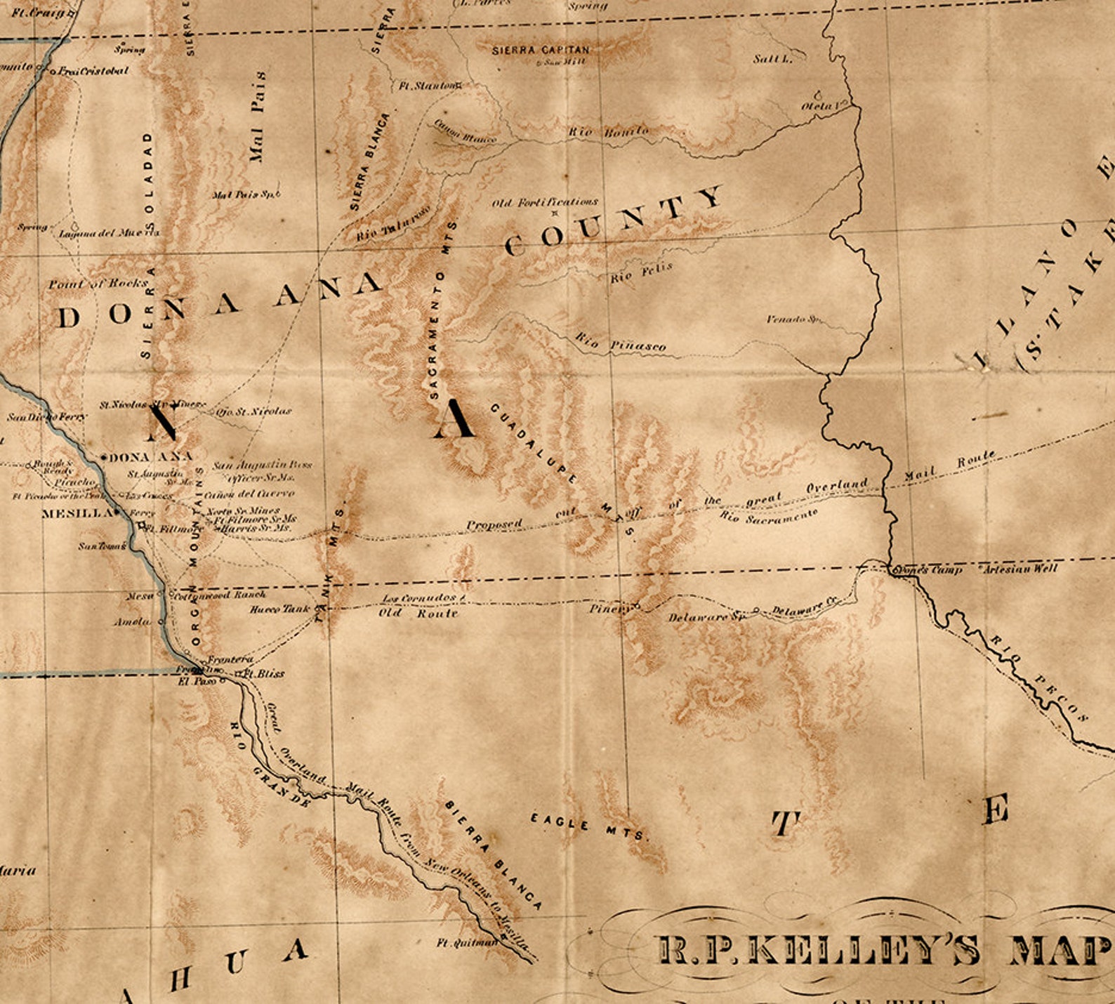 Map of Arizona 1860. Restoration Hardware Home Deco Style Old | Etsy