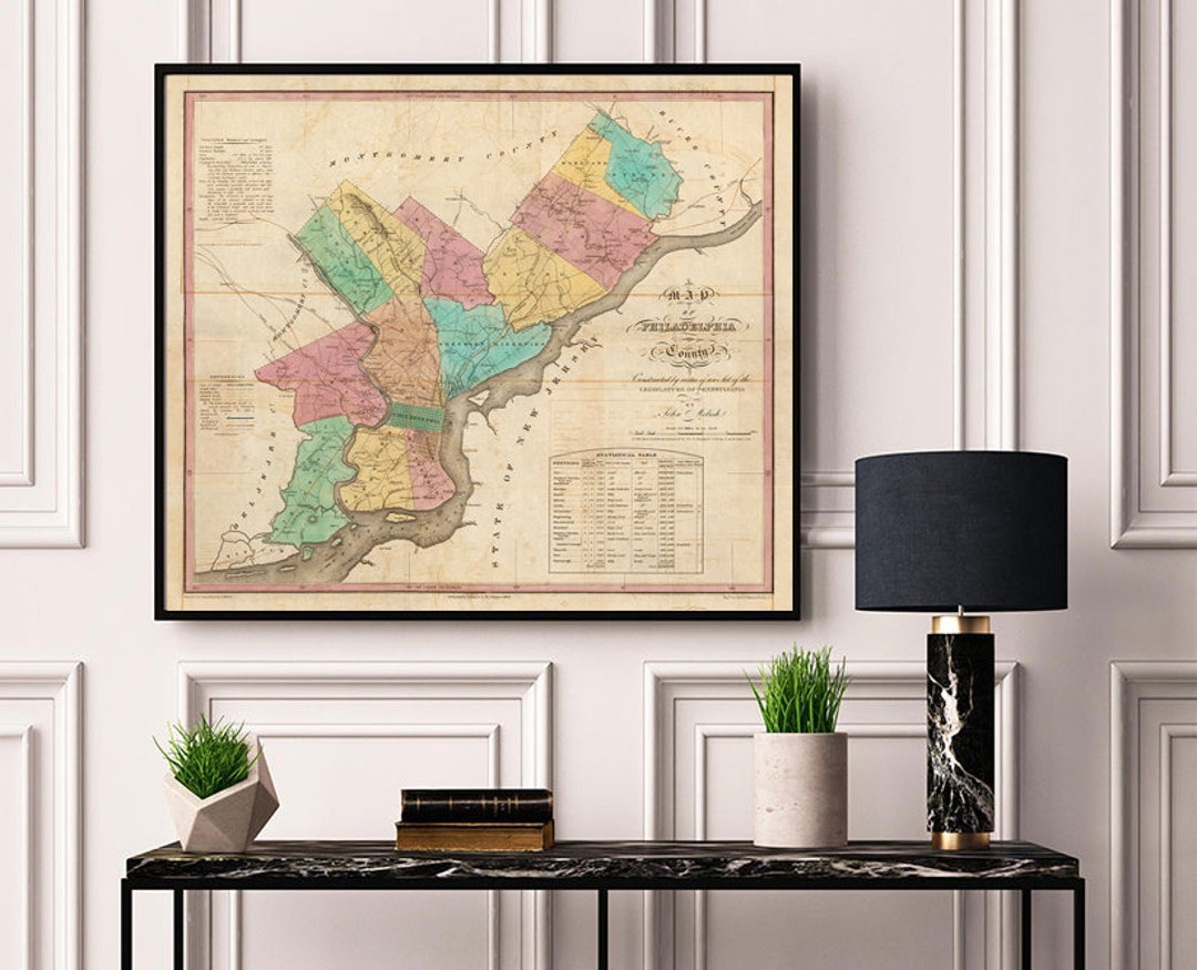 Map of Philadelphia County Constructed by Virtue of an Act of the ...