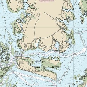 Nautical Charts of Beaufort Inlet and Core Sound, North Caroline. 11545 ...
