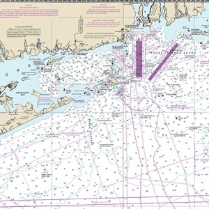 Nautical Charts of Approaches to New York, Nantucket Shoals to Five ...