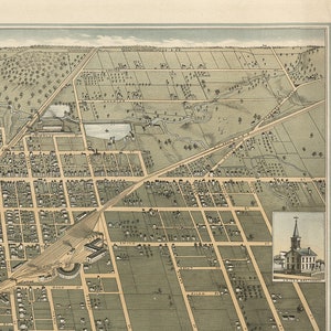Map of Galion, Crawford, Morrow, and Richland County, Ohio OH, 1891 ...