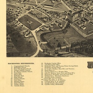 Map of Rochester, Gonic and East-rochester, Strafford County, New ...