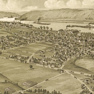 Vintage Monongahela City (mon City), Washington Co., Pennsylvania PA ...