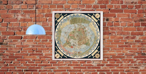 Flache Globuskarte Der Welt Flache Erde Karte Der Welt 1587 Urbano