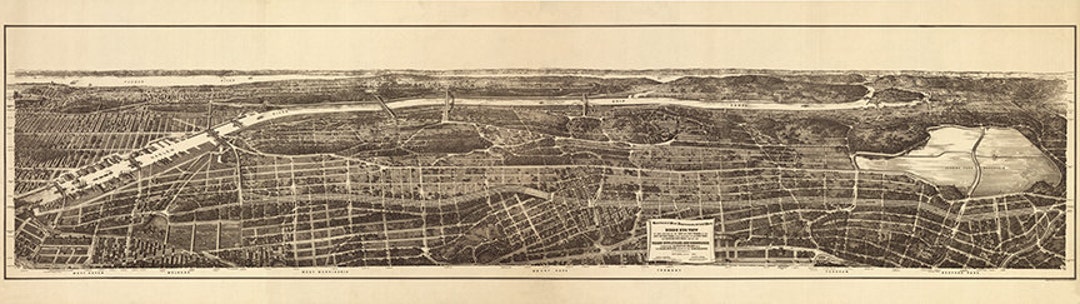 Map of Manhattan 23rd and 24th Wards, Lying Westerly of the NY and ...