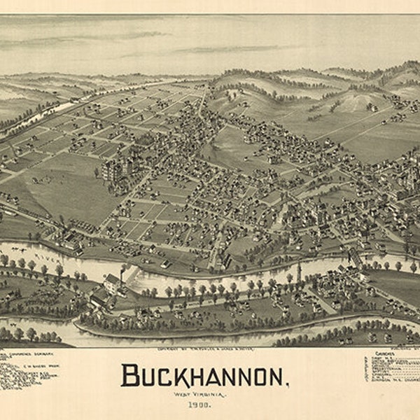 Buckhannon Map - Etsy