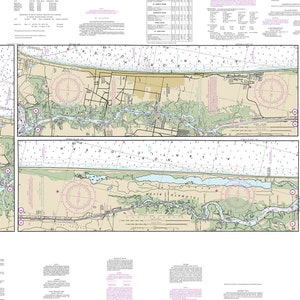 Nautical Charts of Intracoastal Waterway St. Simons Sound to Tolomato ...