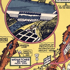 Grand Coulee Dam, Sun Lakes State Park, Washington WA. Lindgren ...