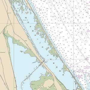NOAA Nautical Charts of Ponce De Leon Inlet to Cape Canaveral, Florida ...