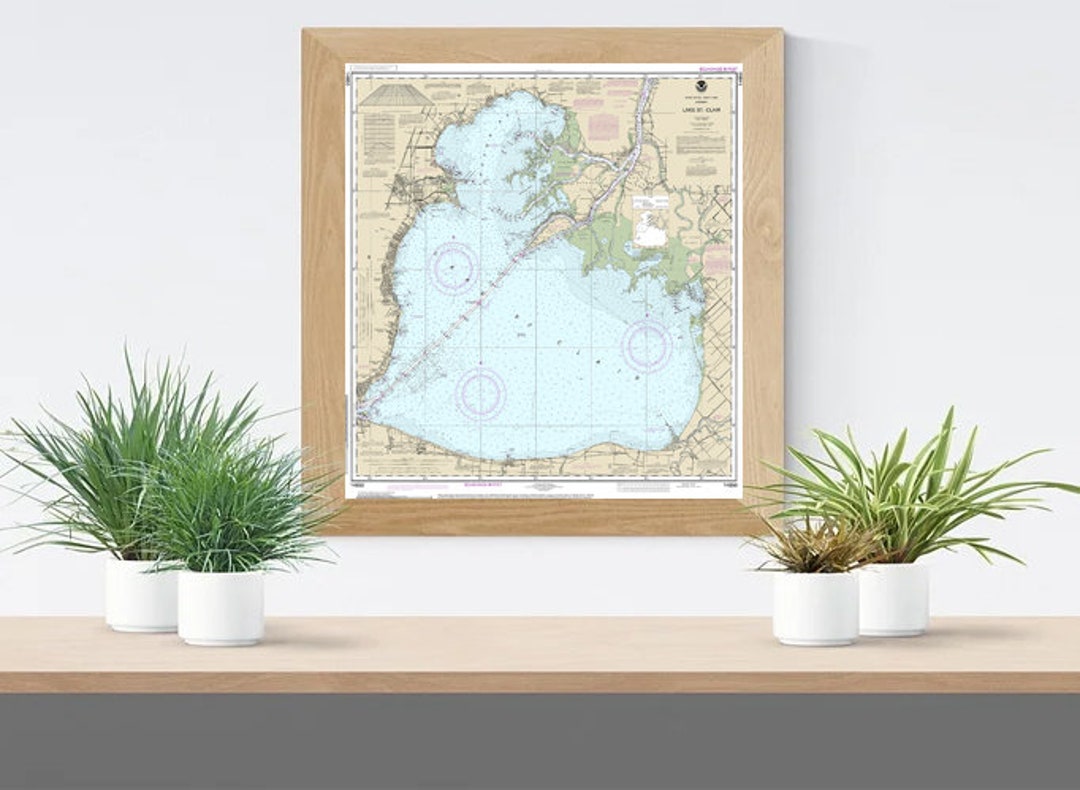 Nautical Charts of Lake St. Clair 14850 Great Lakes. Great Lakes ...
