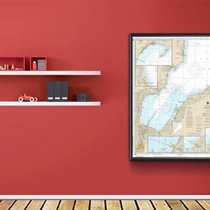 Nautical Charts of Saginaw Bay, Port Austin and Caseville Harbor ...