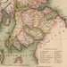 Map of Scotland 1814. Vintage Restoration Hardware Home Deco Style Old ...