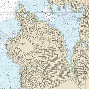 NOAA Nautical Charts of Long Island Sound Hempstead Harbor Tallman ...